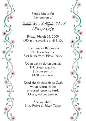 Class Reunion Invitation ⋆ IPV Studio